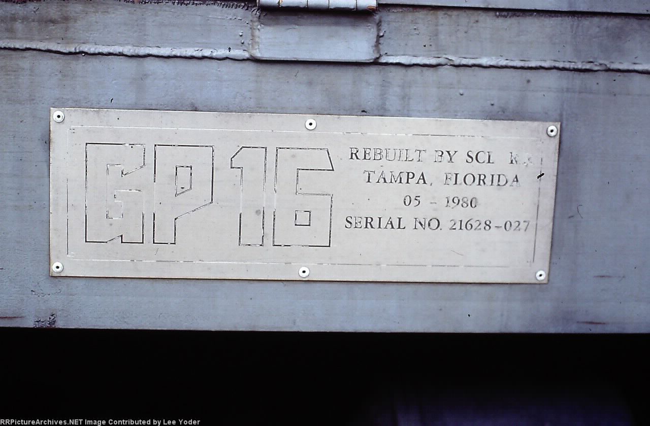 SBD 4717 GP16 Rebuild plate